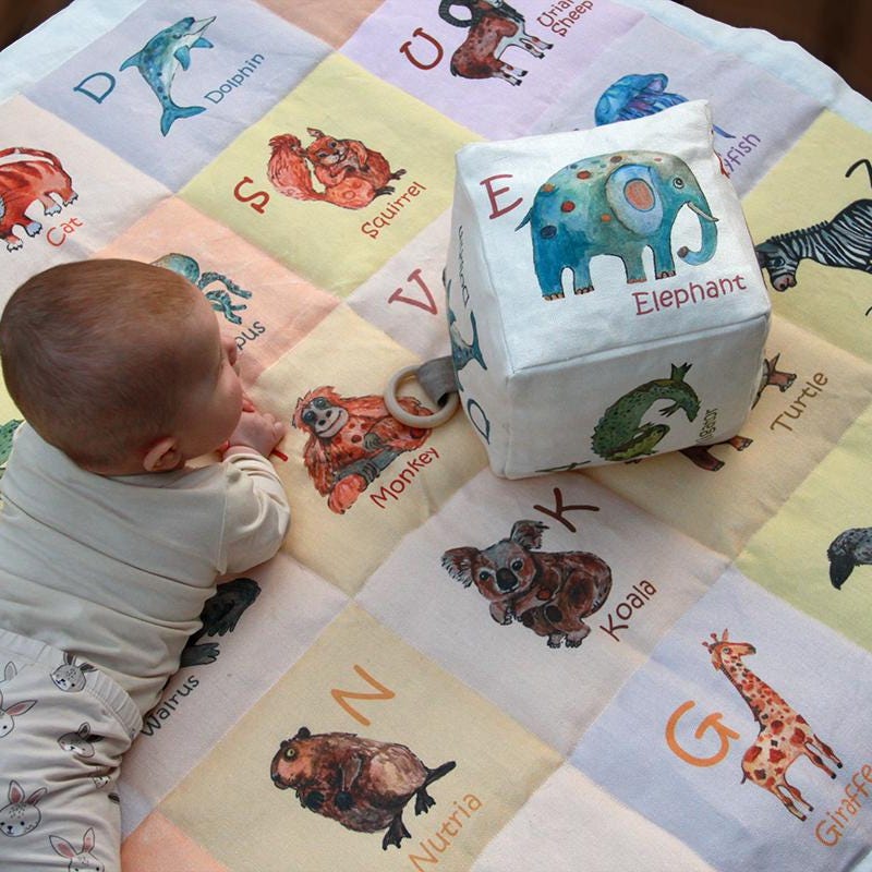 Baby Blanket for Floor Time - Etsy