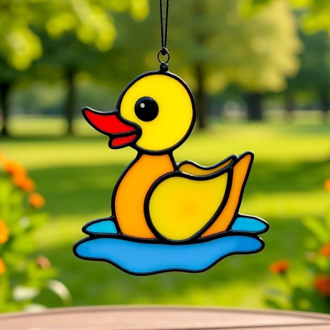 Duck Stained Glass Pattern: Waterfowl Svg, Pdf, Png (digital Download ...