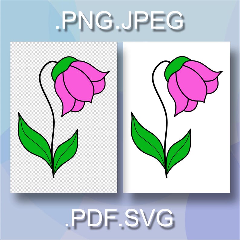 Stained Glass Patterns Tulip – Glass Ornament, Flower Panel, Glass Art ...