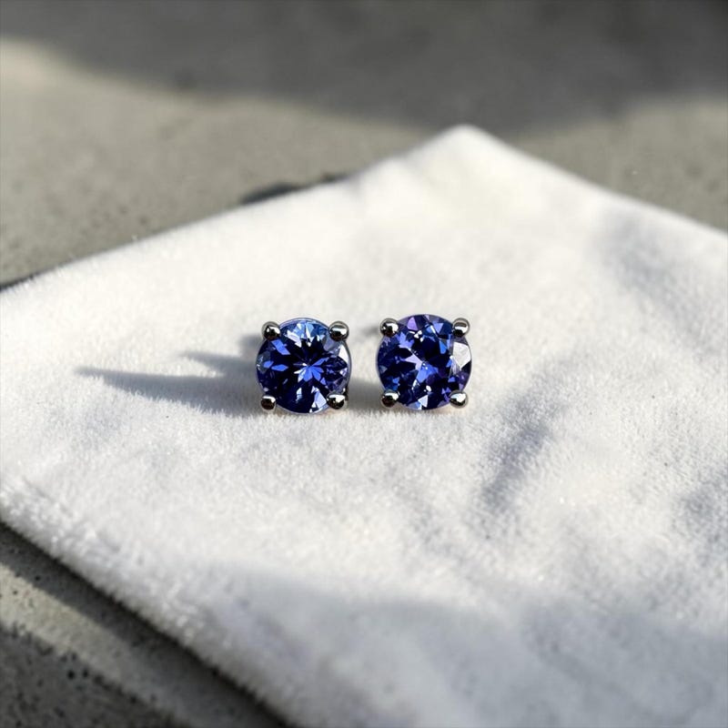 Tanzanite Earrings - Etsy