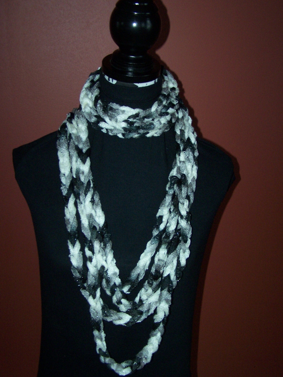 Continuous Hip Hop Crochet Chain Scarf - Etsy