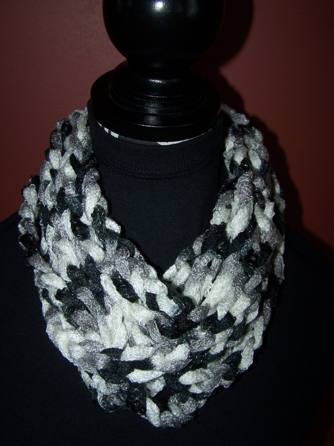 Continuous Hip Hop Crochet Chain Scarf - Etsy