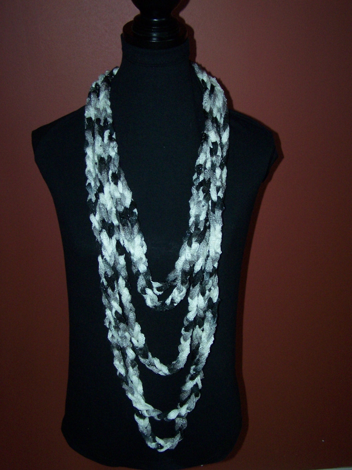 Continuous Hip Hop Crochet Chain Scarf - Etsy