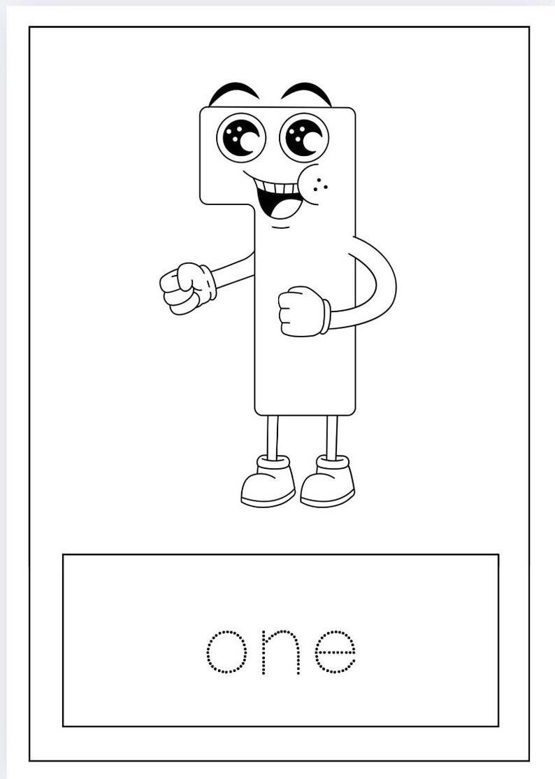 Coloring Numbers for Kids – Printable Number Coloring Pages ...