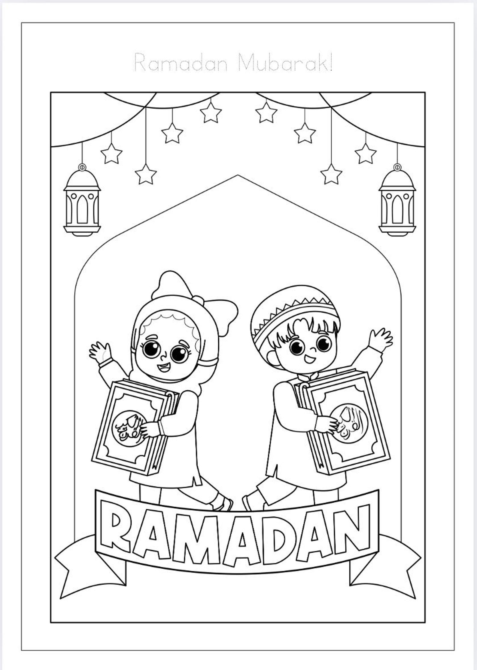 Ramadan Coloring Book for Kids – Printable Islamic Coloring Pages ...