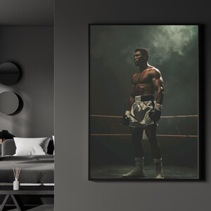 Muhammad Ali Workout Poster,muhammad Ali Running Wall Art, Gym Wall Art ...