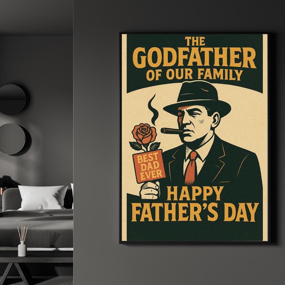Fathers Day Wall Art, Vintage Gift Wall Art, Fathers Day Large Wall Art ...