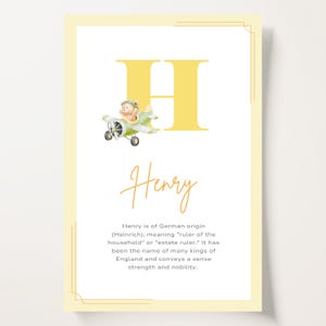 Henry Name Print, Multiple Colour Options, Nursery Decor - Etsy