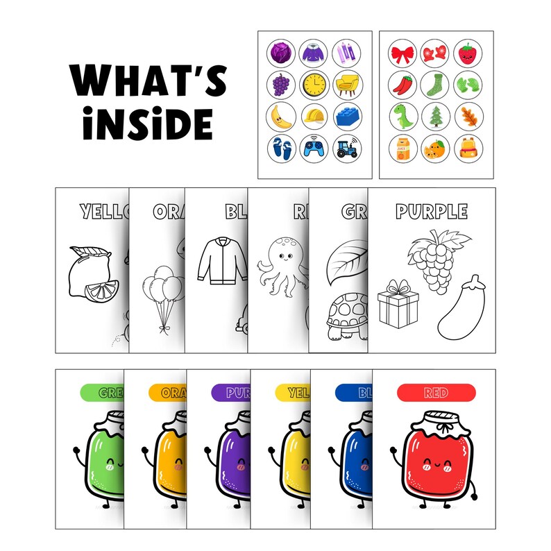 Color Sorting Montessori Activity Color Sorting and Matching Printable ...