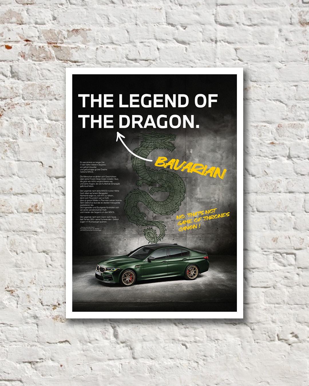 BMW M5CS, Car Poster, Car Wall Art, BMW M5 CS Print, Motorsport Art ...