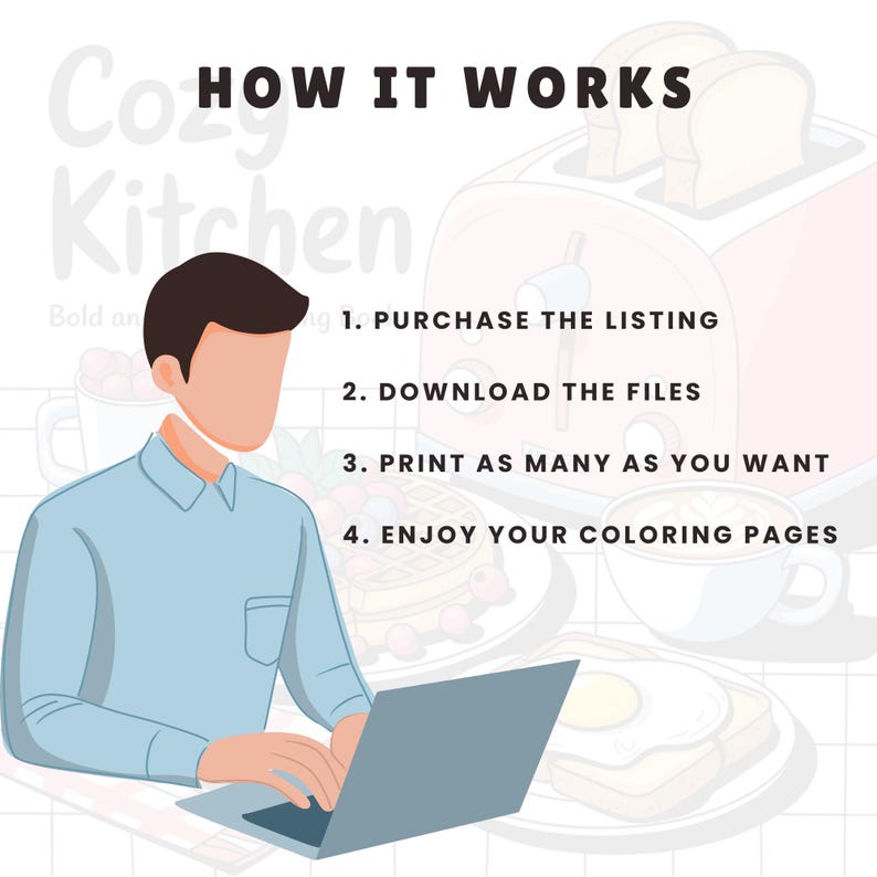 Cozy Kitchen: Bold and Easy Coloring Book | Relax and Create With ...