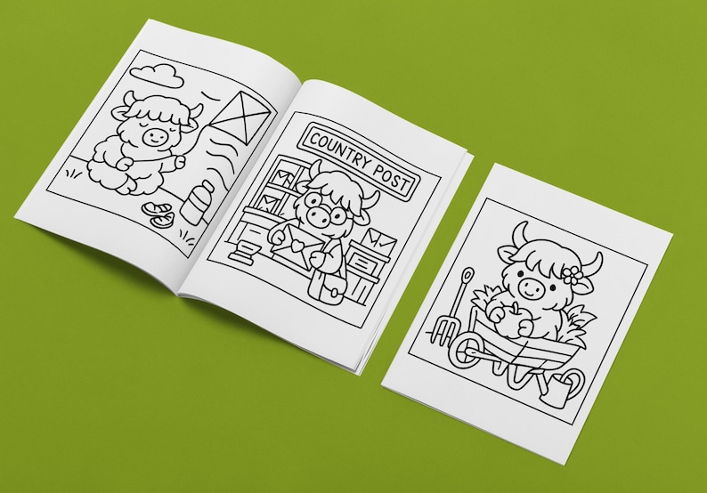 Highland Cow Coloring Pages – 56 Cute Farm Animal Designs (PDF Download ...