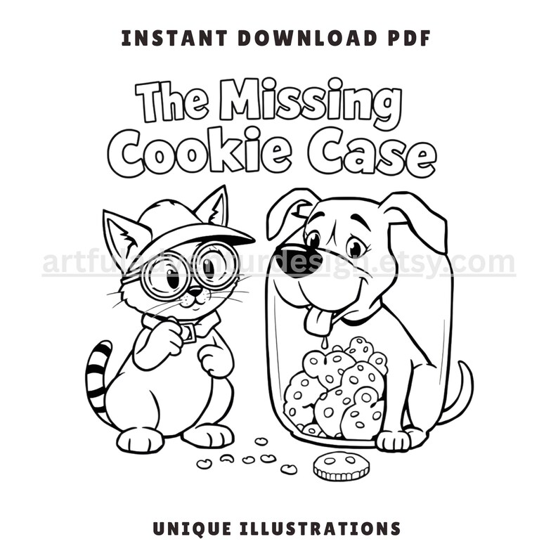 Animal Detectives: Cozy Crime Scenes to Color | Whimsical Mystery ...