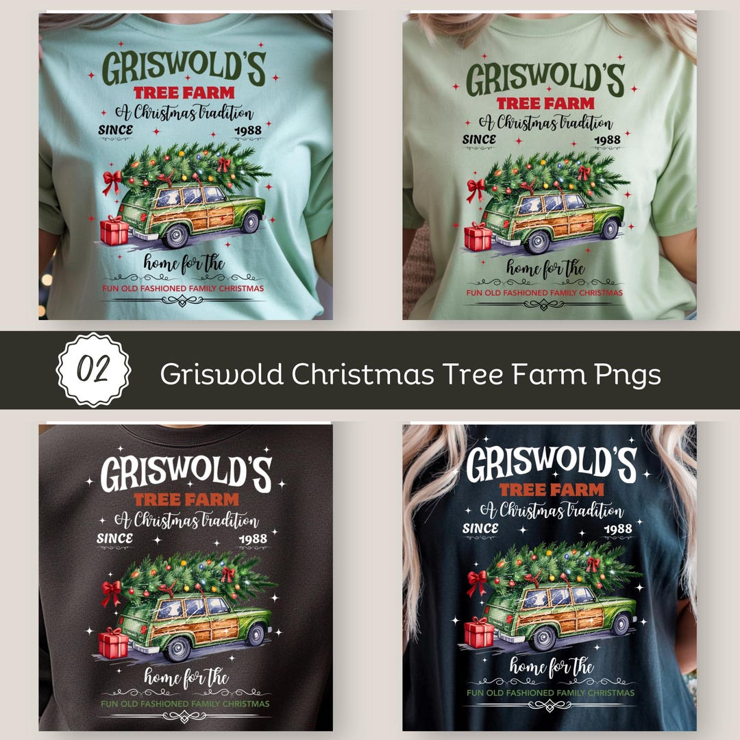 Griswold Christmas Tree Farm PNG – Retro Christmas Vacation Sublimation ...