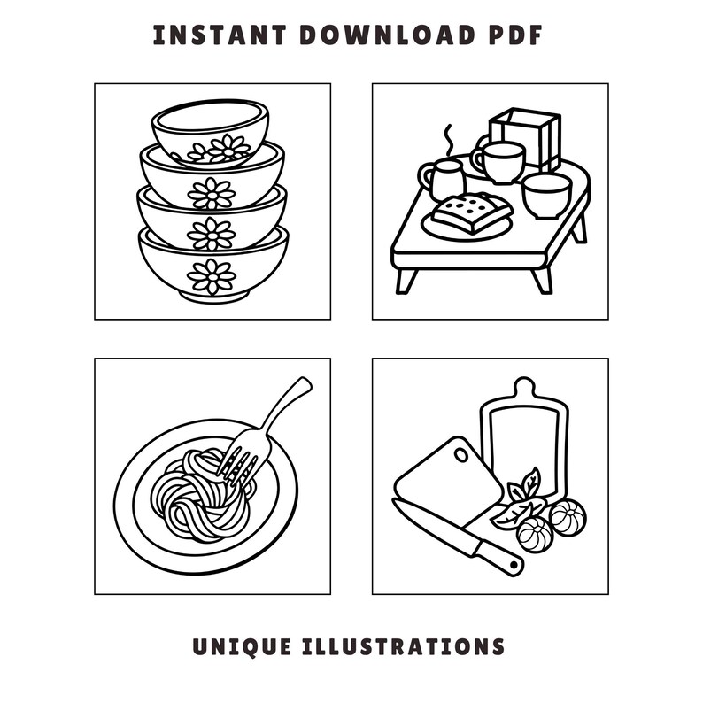 Cozy Kitchen: Bold and Easy Coloring Book | Relax and Create With ...