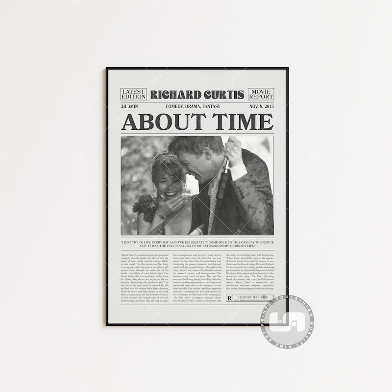 About Time Movie Wall Art - Etsy