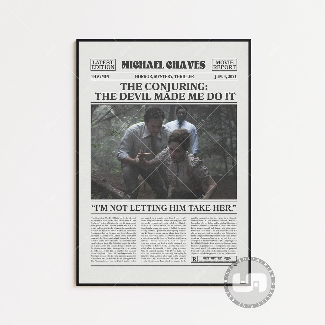 The Conjuring: the Devil Made Me Do It Poster, Michael Chaves, Movie ...