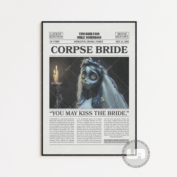 Corpse Bride Poster - Etsy