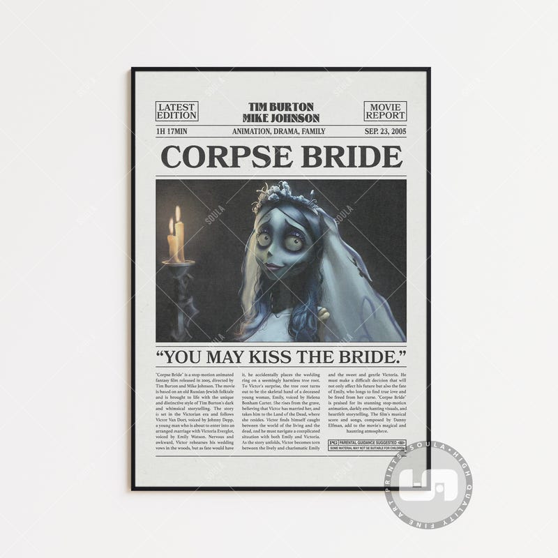 Corpse Bride Poster - Etsy