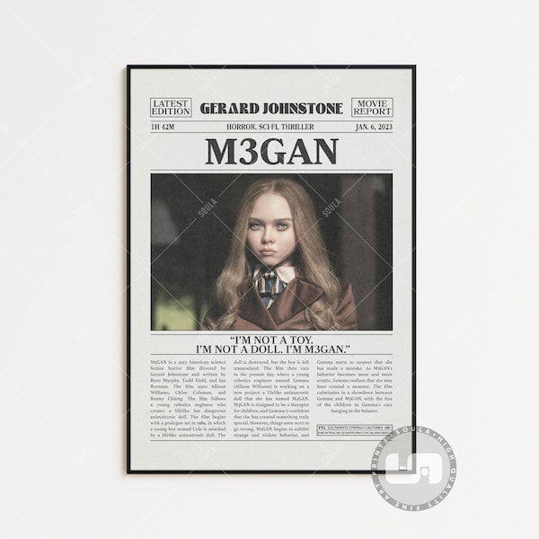 M3gan Poster - Etsy