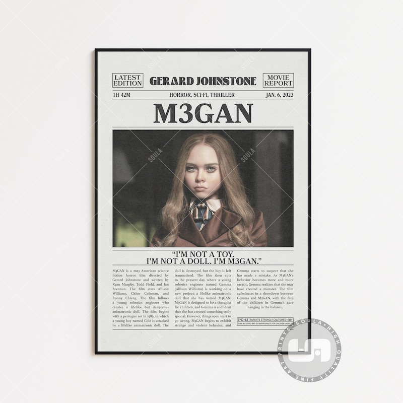 M3gan Poster - Etsy