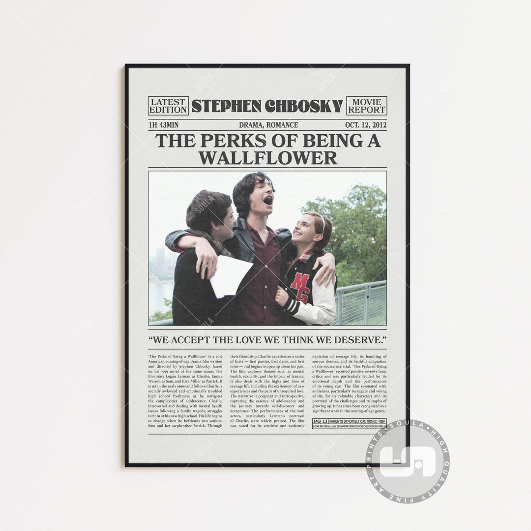 The Perks of Being a Wallflower Poster, Stephen Chbosky, Movie Poster ...