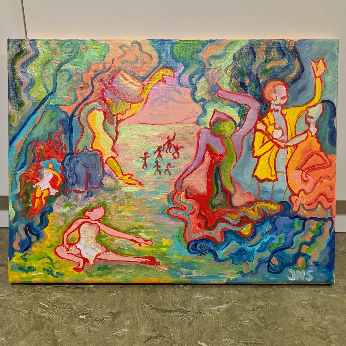 An Unique Oil Painting, the Joy of Salsa2: Passionate Dance in Motion ...