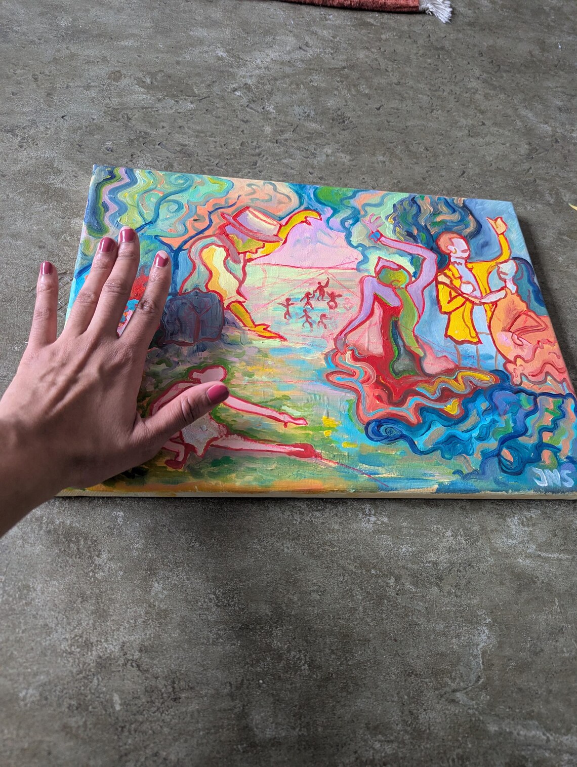 An Unique Oil Painting, the Joy of Salsa2: Passionate Dance in Motion ...