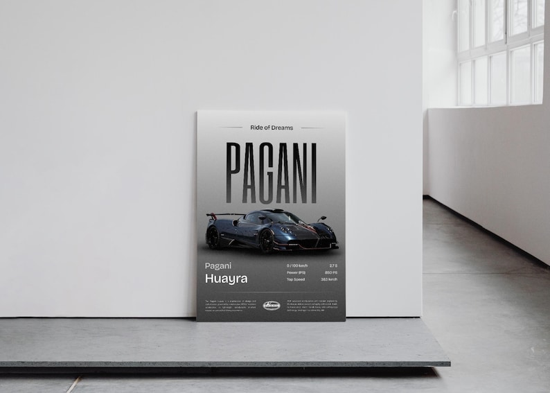 Pagani Huayra Poster - Huayra Prints - Pagani Posters - Car Prints ...