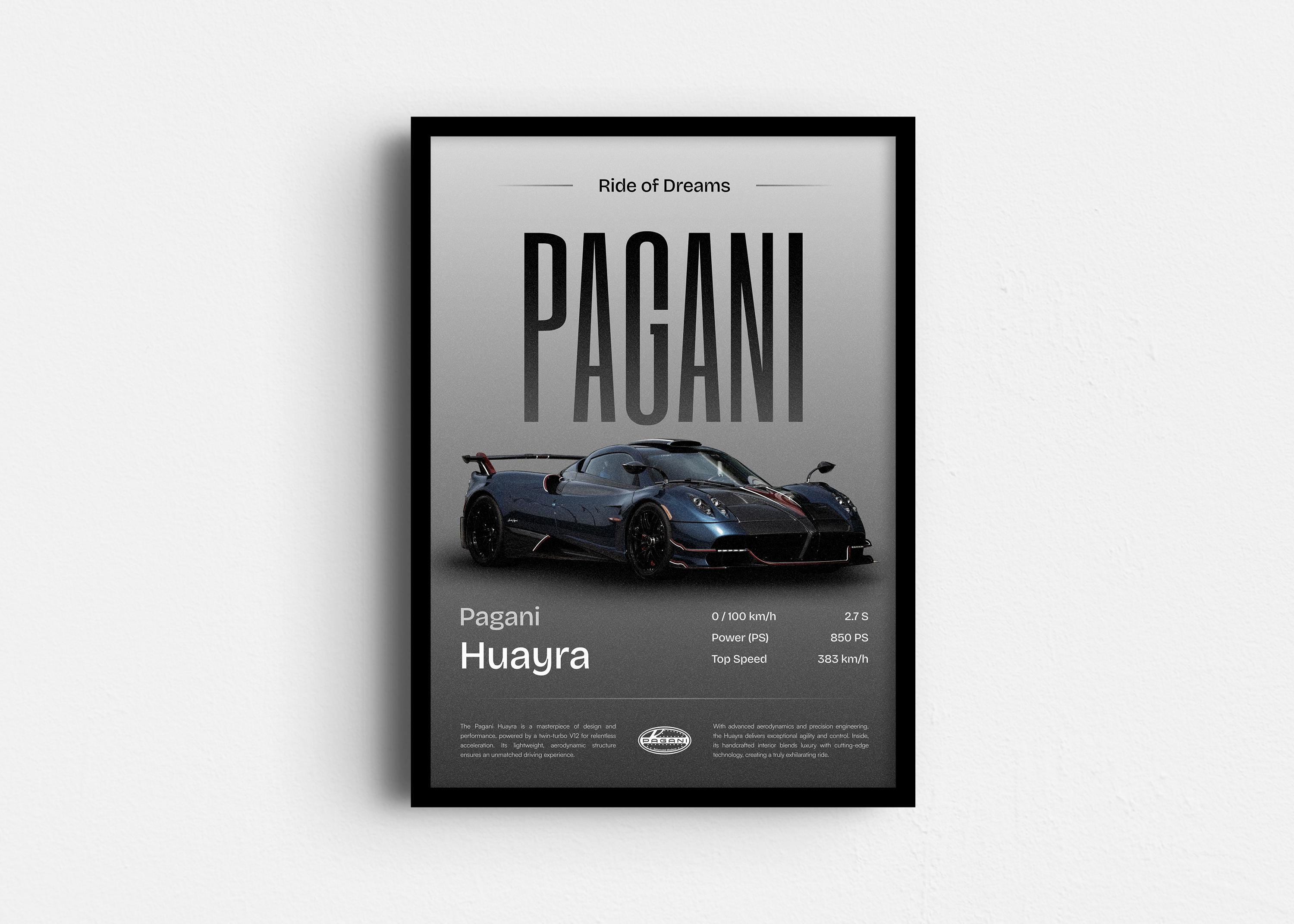 Pagani Huayra Poster - Huayra Prints - Pagani Posters - Car Prints ...