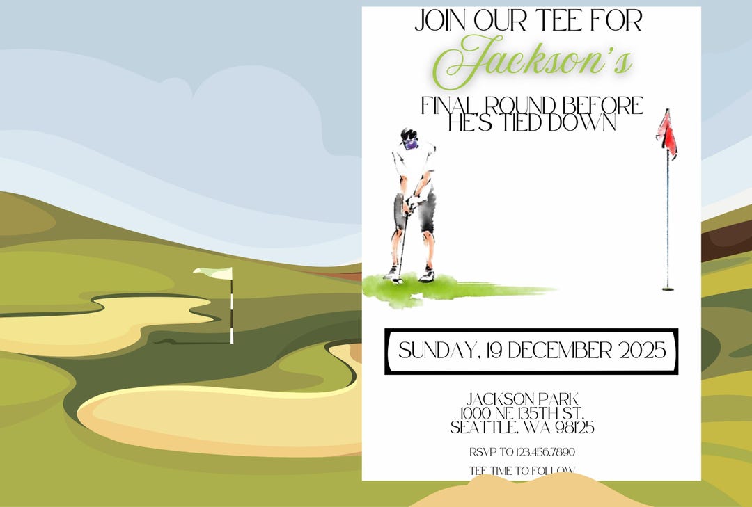 Bachelor Template, Bachelor Party Invitations, Final Round Before He's ...