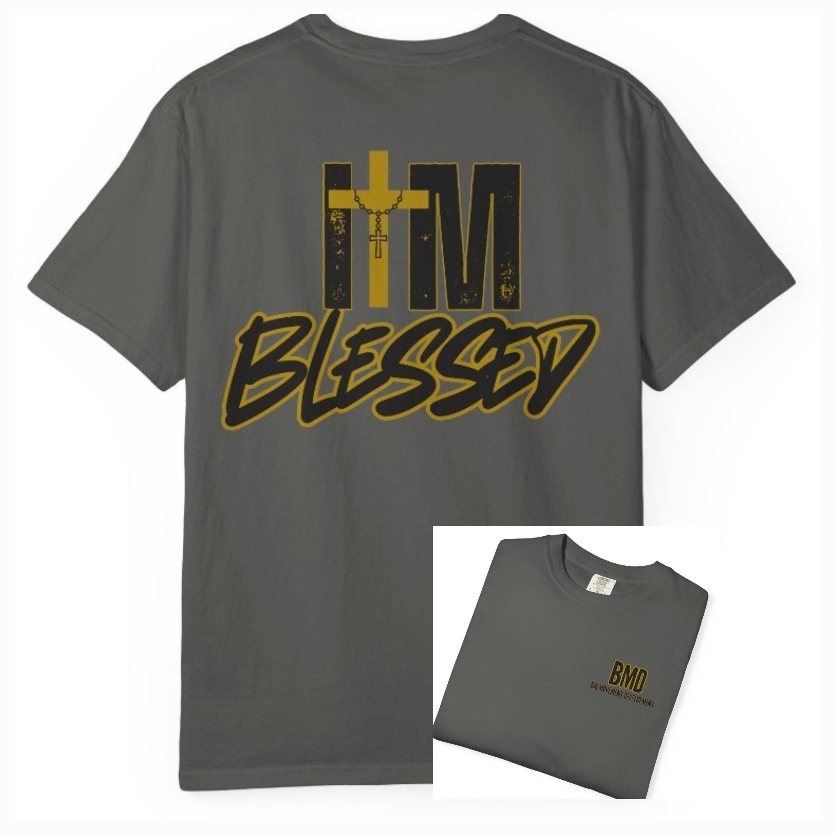 Christian Graphic Tee Shirt Design Cross Blessed Clothing Faith Apparel ...