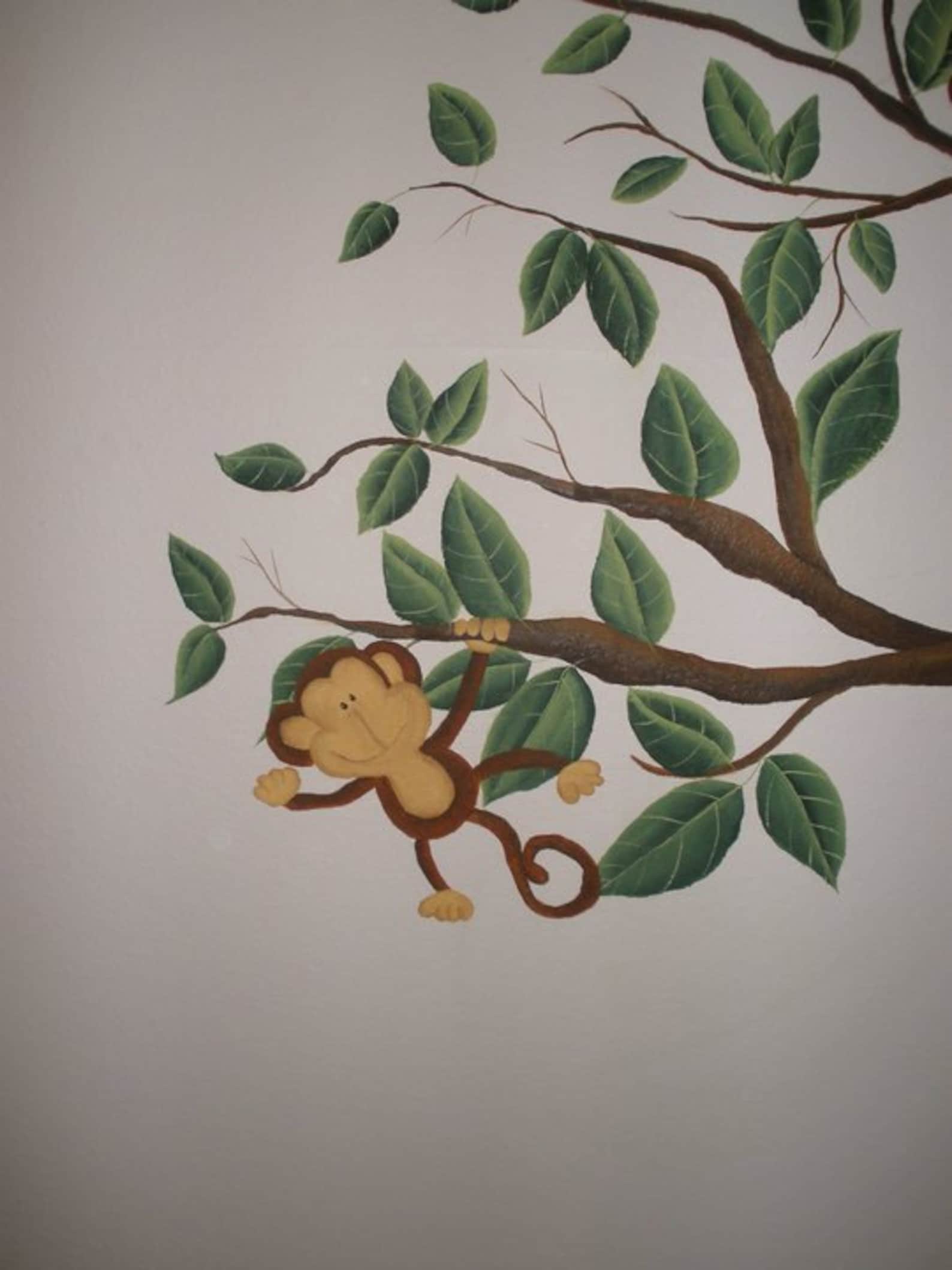 Monkey Mural - Etsy