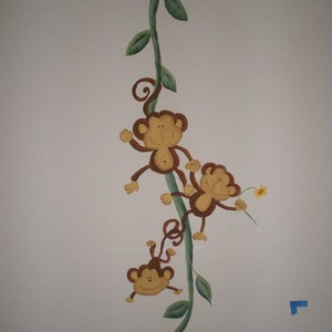 Monkey Mural - Etsy