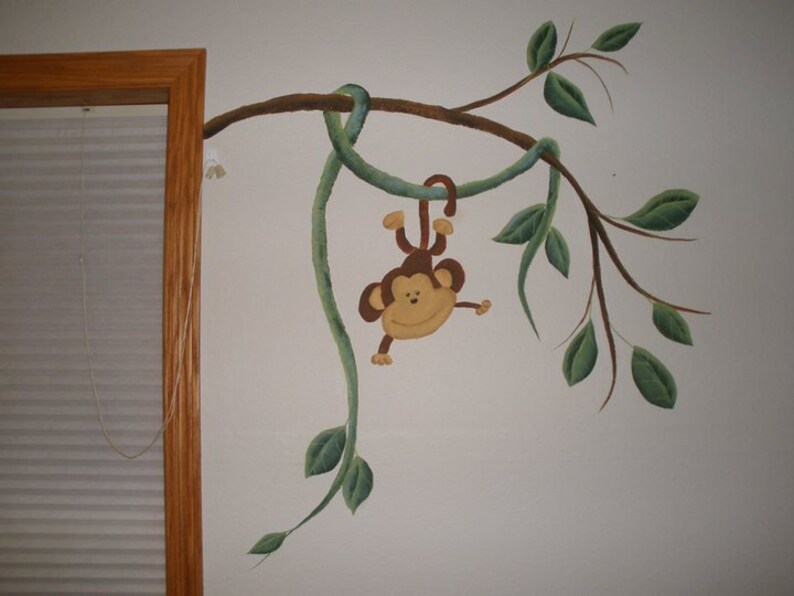 Monkey Mural - Etsy