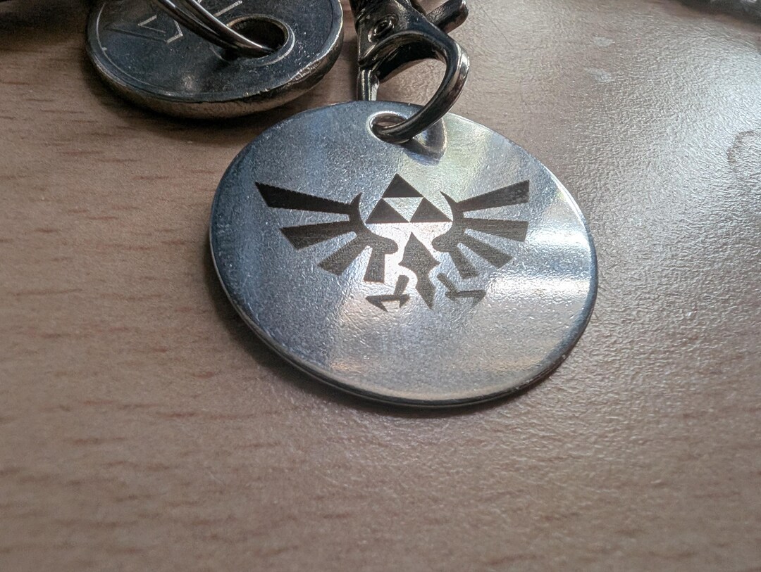 Triforce Keychain - Stainless Steel Zelda Keychain With Engraved ...