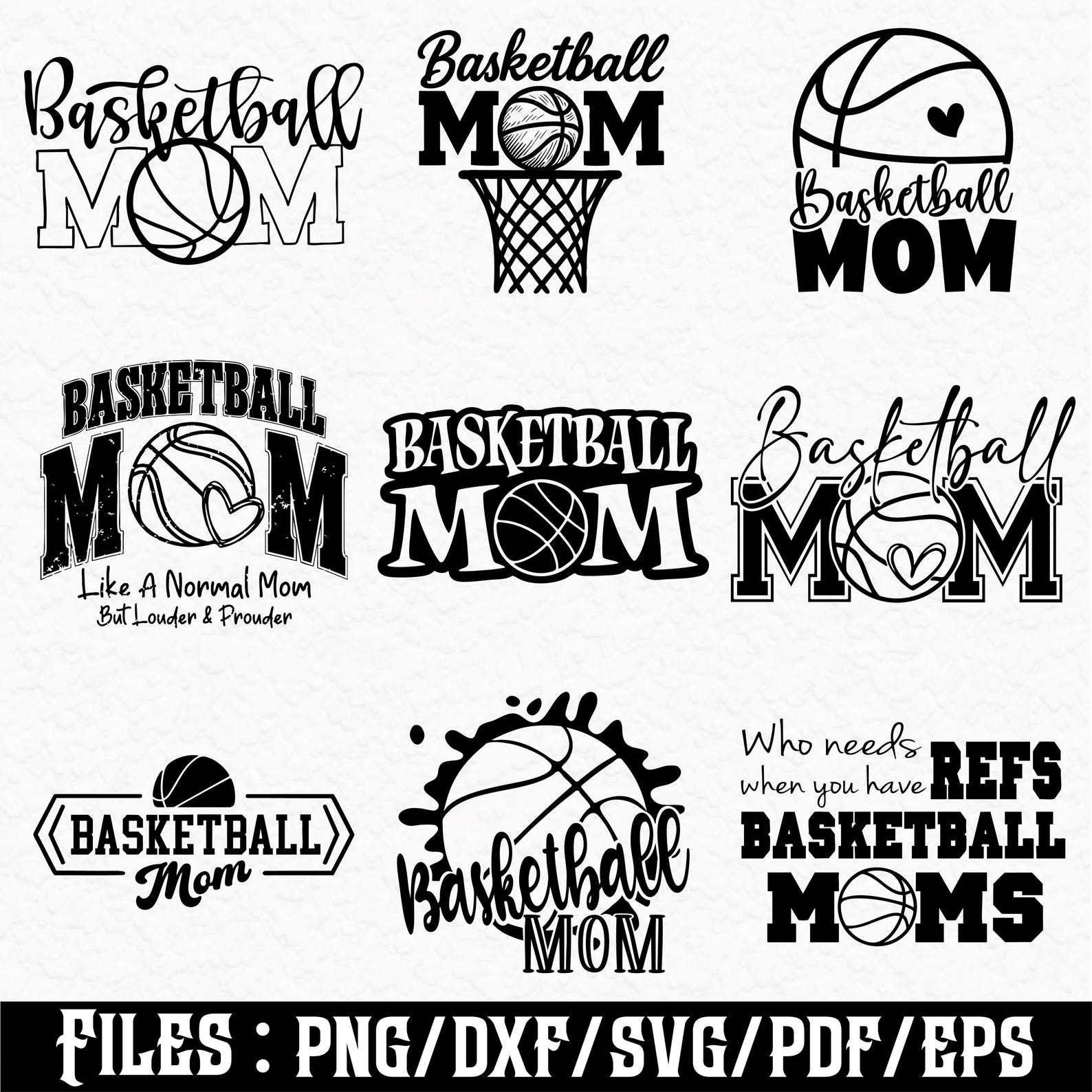 Basketball Mom SVG Bundle | Basketball Heart SVG | Sports Mom Shirt ...