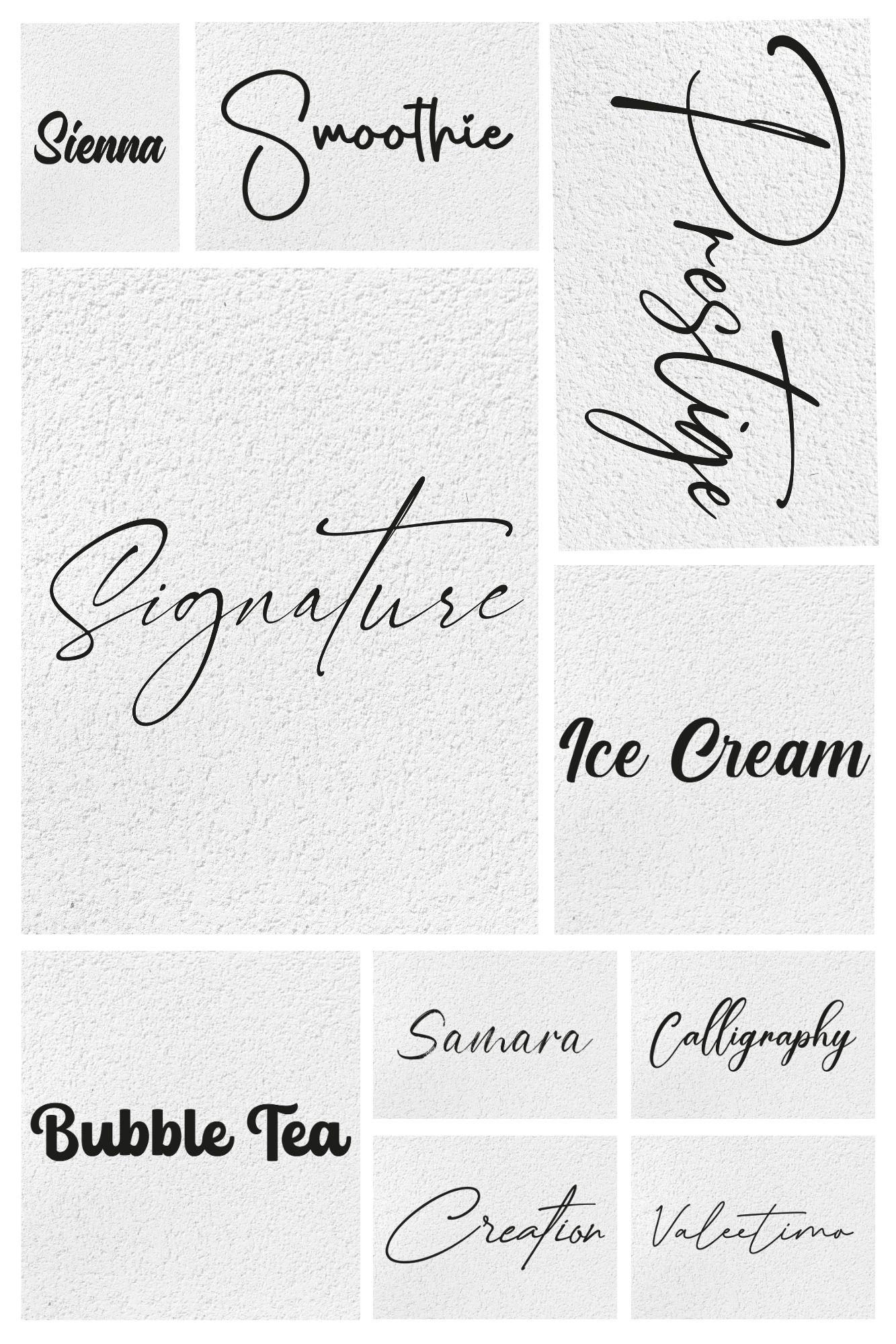 Modern Font Bundle, Handwritten Fonts, Font Bundle, Cursive Font SVG ...