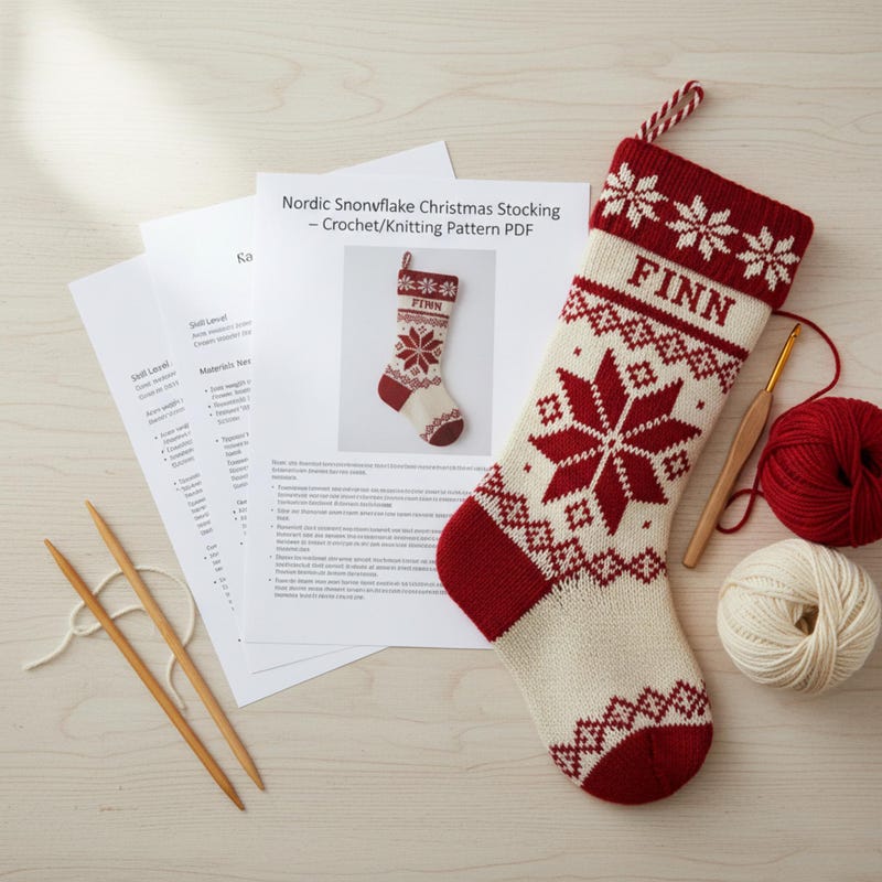 Handmade Fair Isle Stocking - Etsy