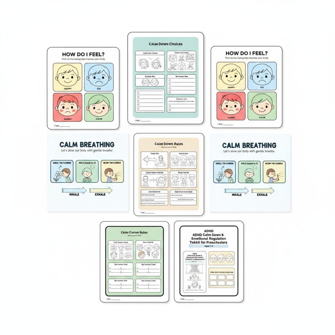 ADHD Calm Down Toolkit for Preschoolers | Emotional Regulation, Coping ...