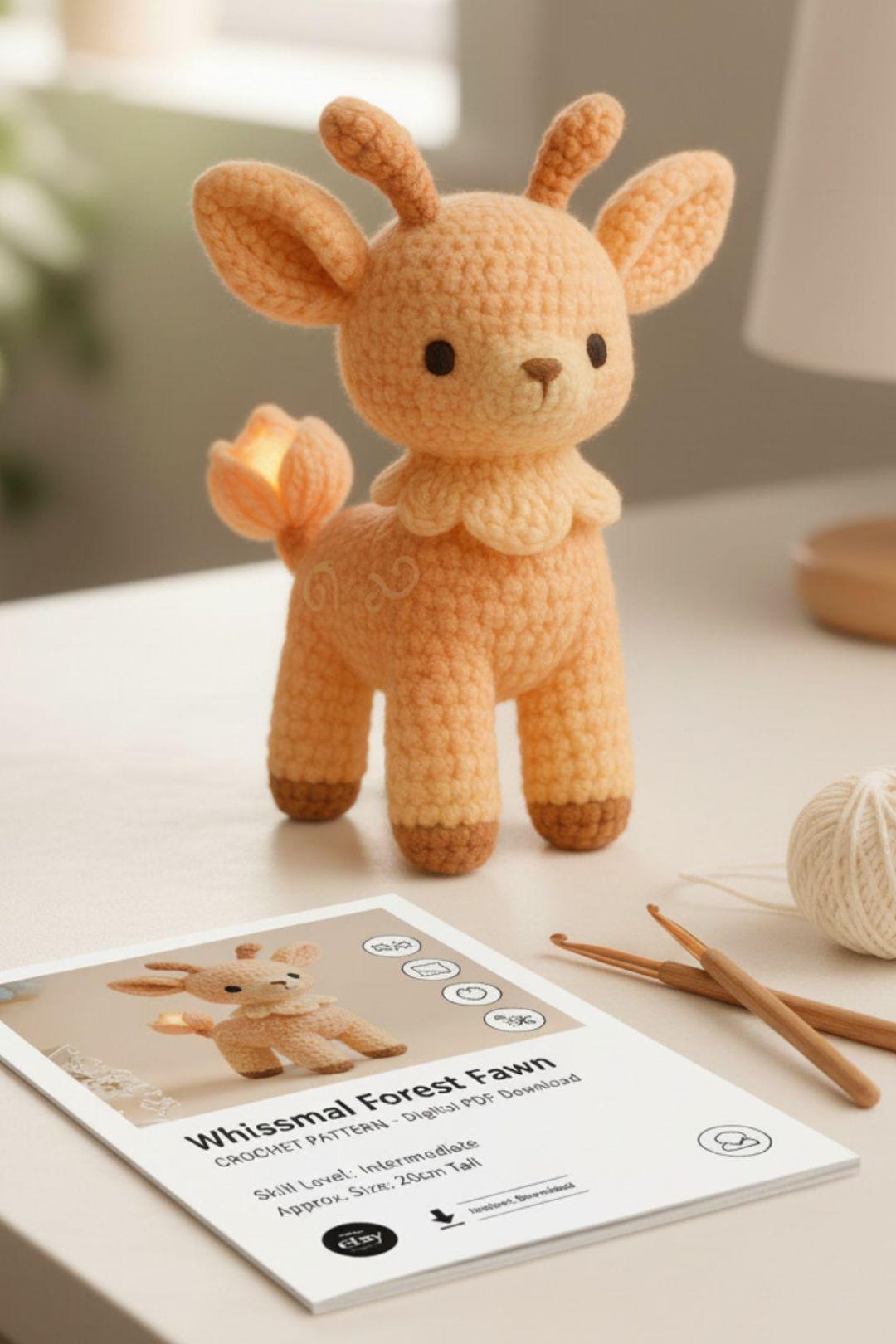 Lumina Fawn Amigurumi Crochet Pattern PDF - Etsy