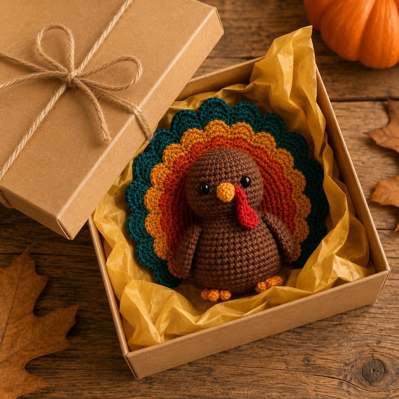 Thanksgiving Turkey Amigurumi Crochet Pattern, Whimsical Autumn Harvest ...