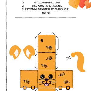 Easy Origami Dog Templates | Printable Foldable Paper Craft for Kids - Etsy