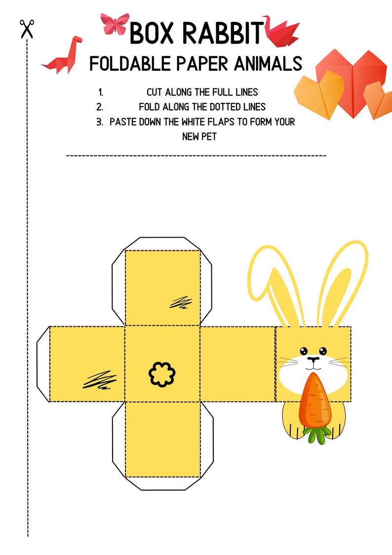 Easy Origami Rabbit Bundle - Etsy