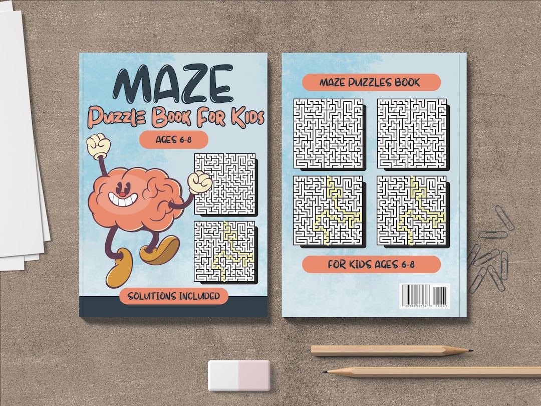 Maze Activity Book for Kids 6-8 | Fun Printable Brain Teasers PDF ...