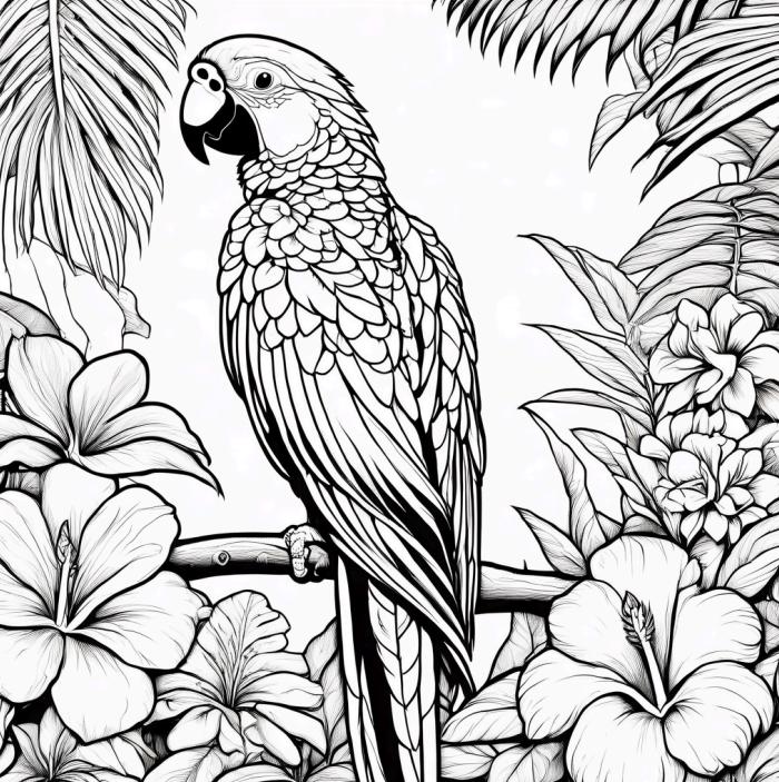 All About Jungle Life: Printable Cute Safari Animal Coloring Pages for ...