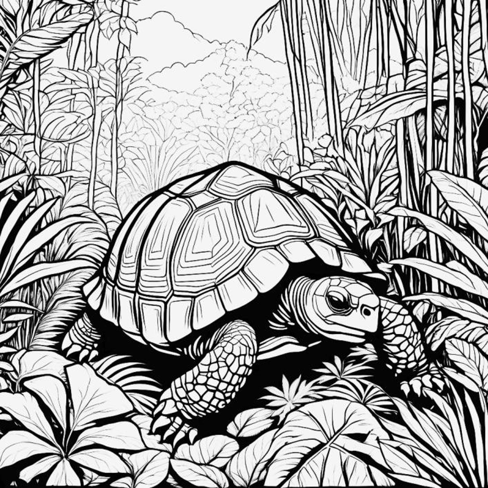 All About Jungle Life: Printable Cute Safari Animal Coloring Pages for ...