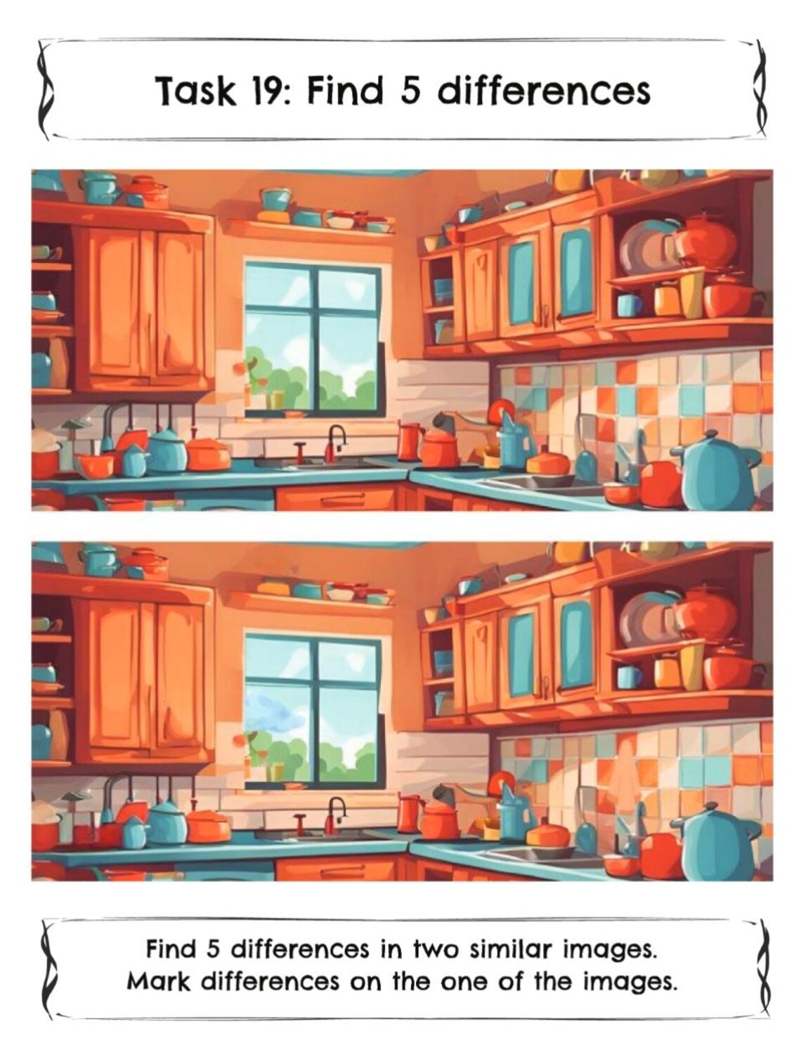 Printable Puzzle and Play Fun Activity Book for Kids Ages 6-8: 70 ...