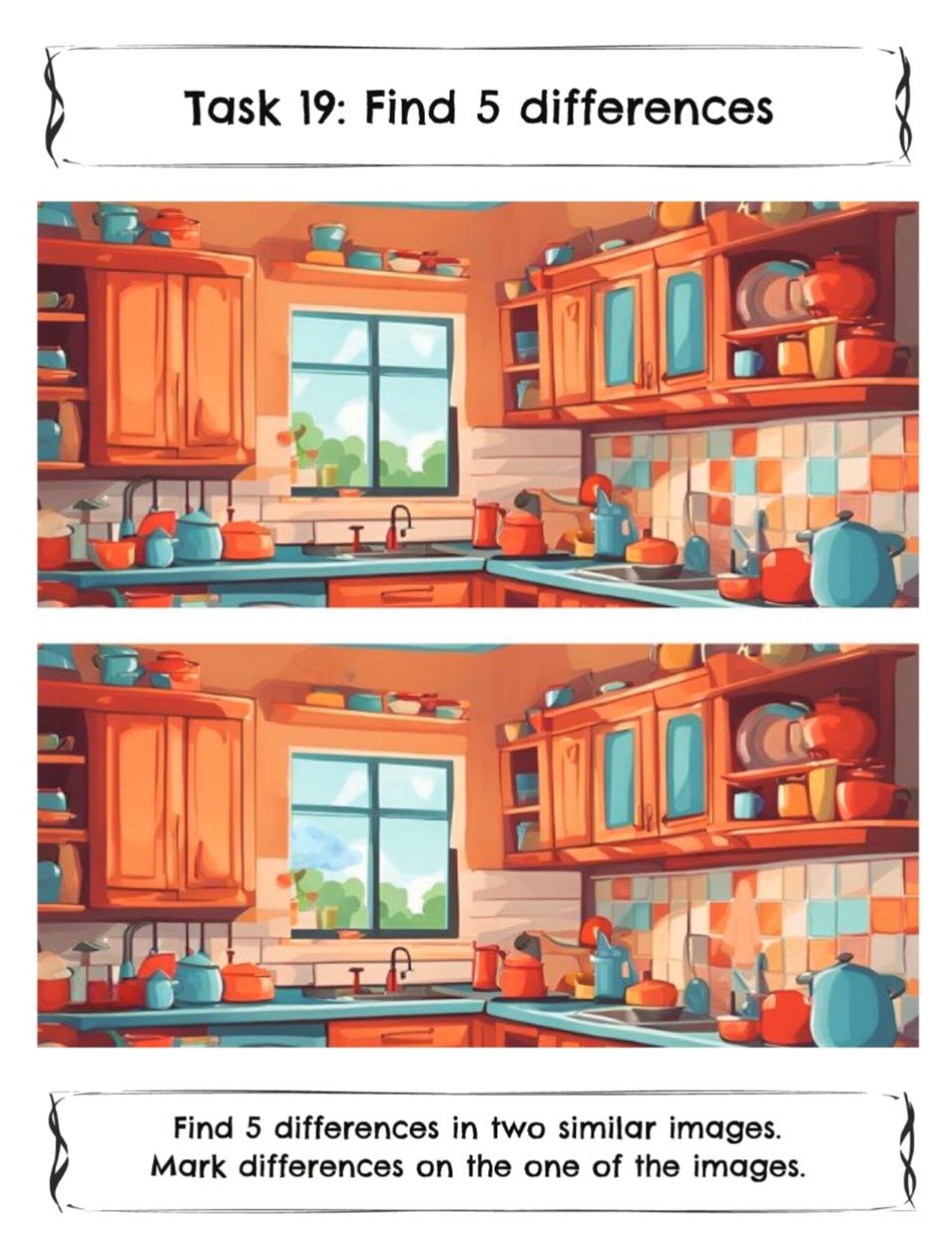 Printable Puzzle and Play Fun Activity Book for Kids Ages 6-8: 70 ...