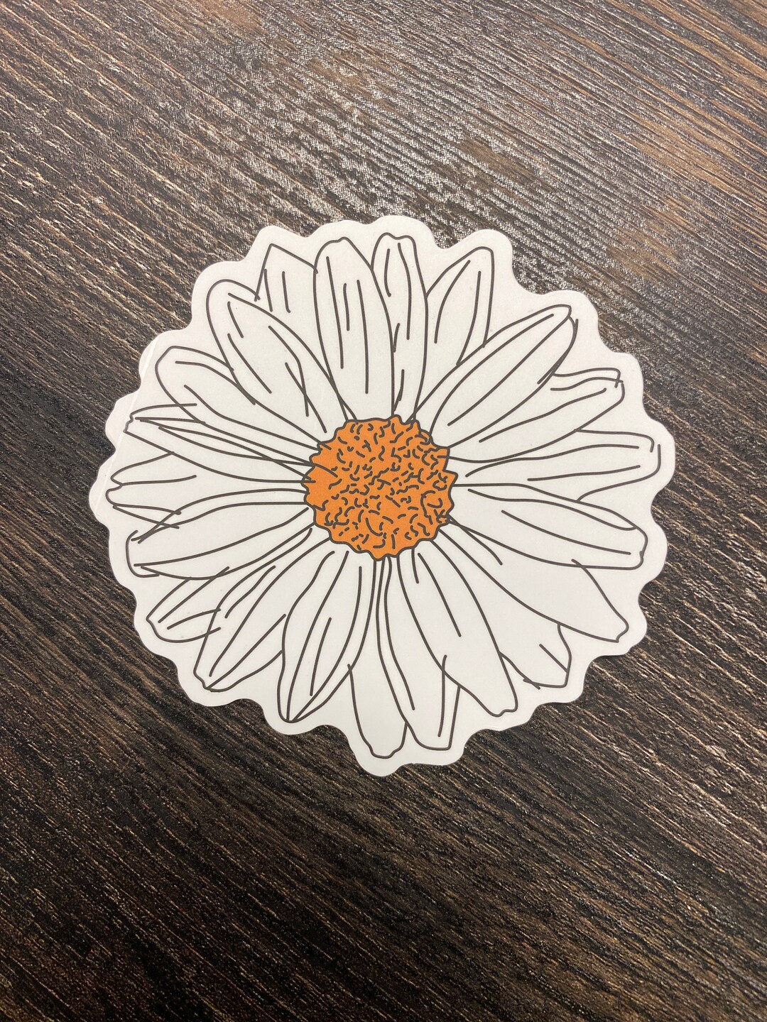 White Daisy Flower Sticker Decal - Etsy